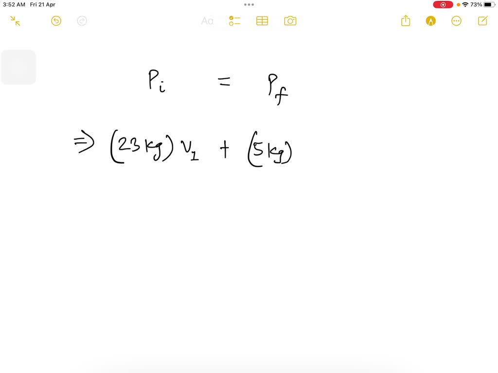 SOLVED: Two clay balls collide and stick. Ball 1 has a mass of 23 kg ...