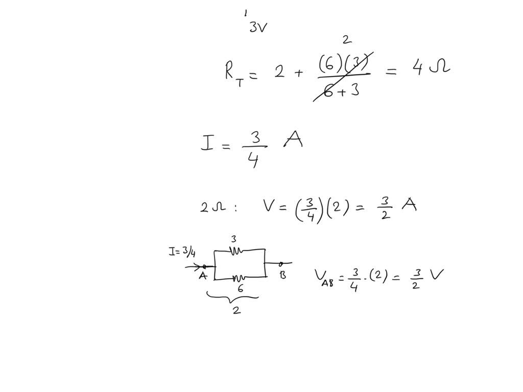 SOLVED: Texts: Please answer this question clearly. Problem 1: R = 3 Ω From the following ...