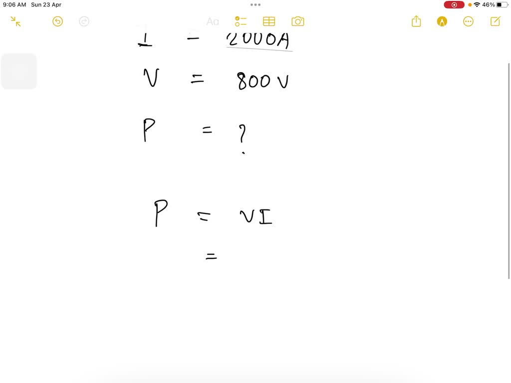 SOLVED: Calculate the power consumption (in watts) of a 2,000 A train ... SOLVED: Calculate the power consumption (in watts) of a 2,000 A train ...