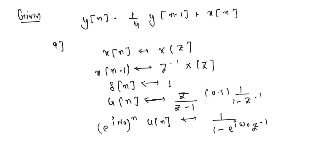 Solved Given An Fir Filter Defined By The Difference Equation A 2904
