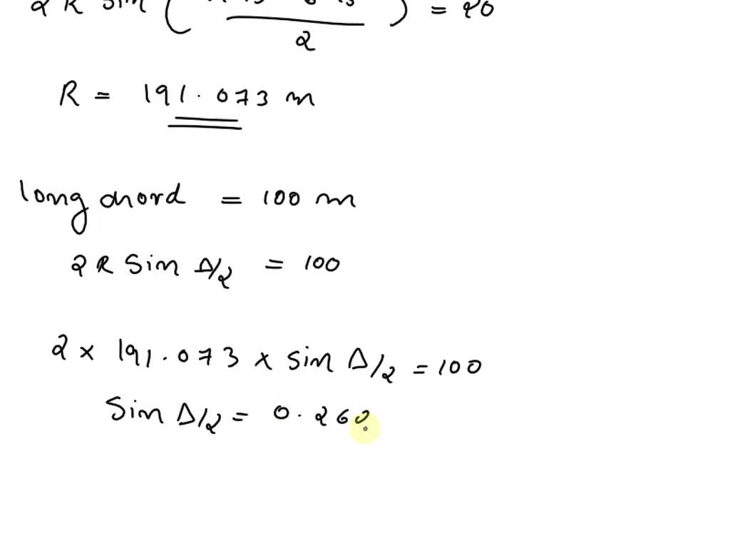The Deflection Angles Of Two Intermediate Points R And S On The Curve