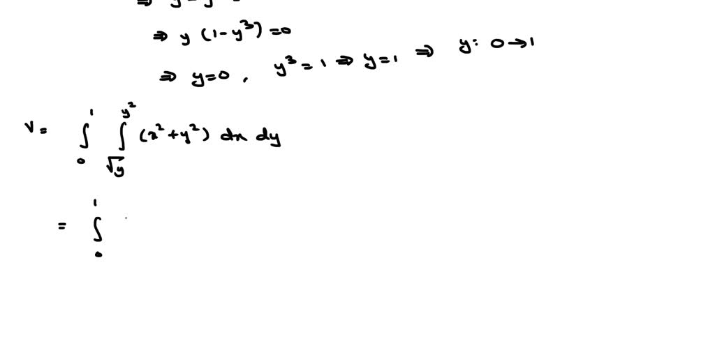 SOLVED: A solid occupies the space above the region in the plane ...