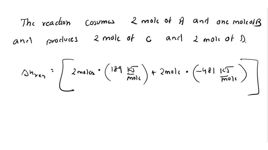 Part A Calculate the standard enthalpy change for the reaction 2A+B⇌2C ...