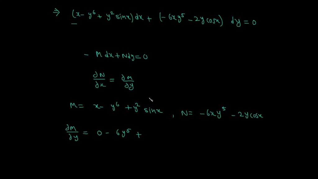 Solved Determine Whether The Given Differential Equation Is Exact If It Is Exact Solve It