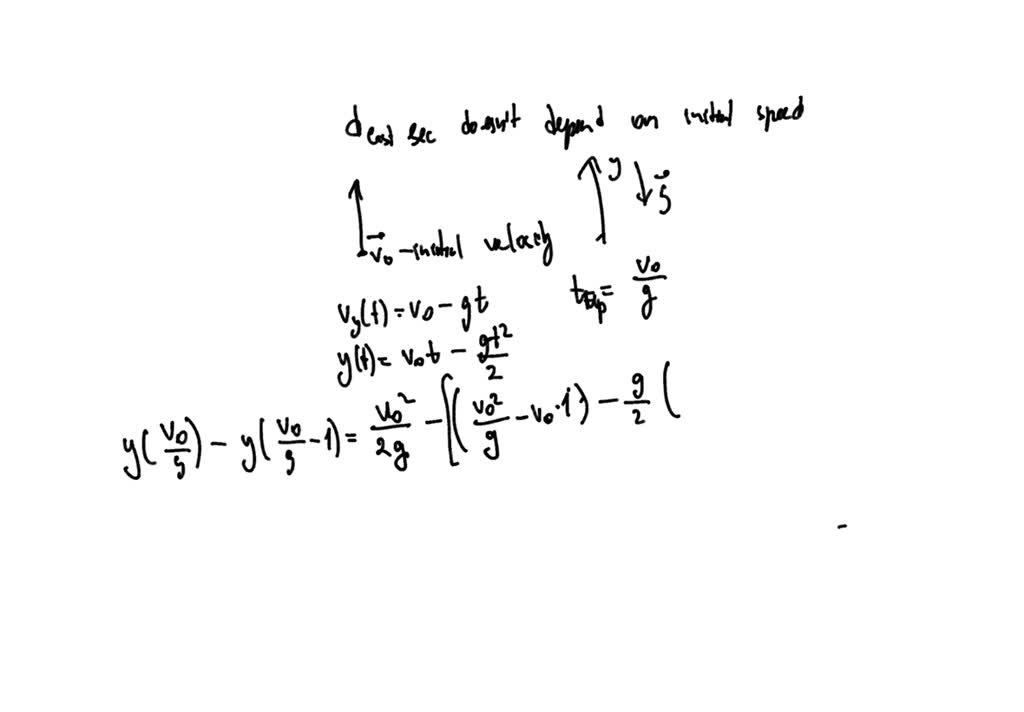 SOLVED: Show that a body projected vertically up from the ground, the distance travelled by it ...