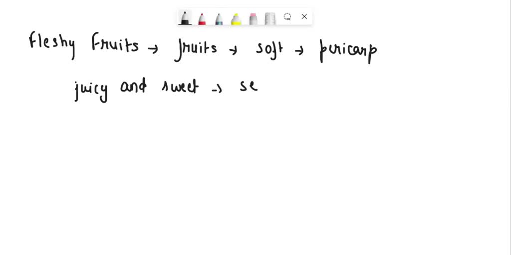 SOLVED: 78. Distinguish between: Fleshy Fruits, Dry Dehiscent Fruits ...