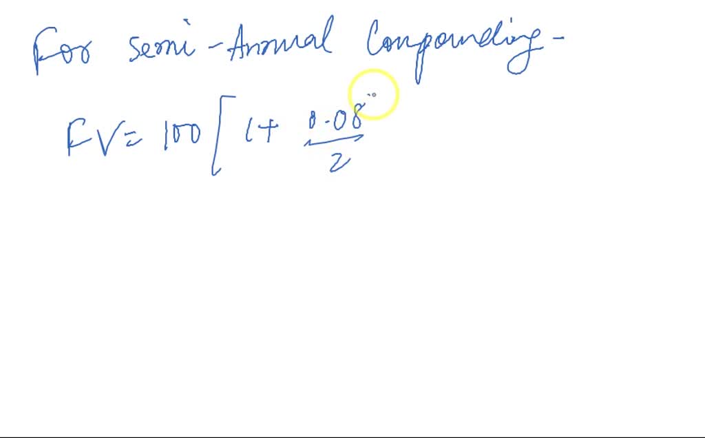 SOLVED: MODEL 1: EFFECT OF COMPOUNDING FREQUENCY The Problem: You have ...