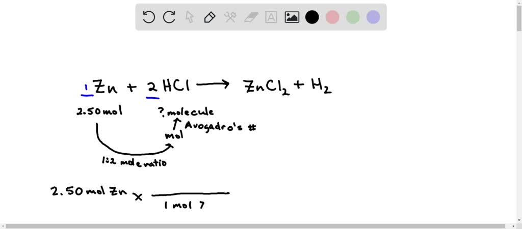 SOLVED: Calculate the amount of product moles generated by reaction Question How many molecules ...