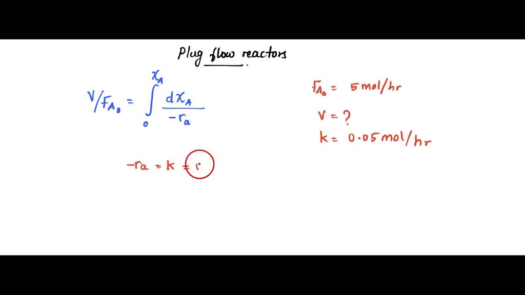 SOLVED: A â†’ B liquid phase reaction is carried out isothermally in ...
