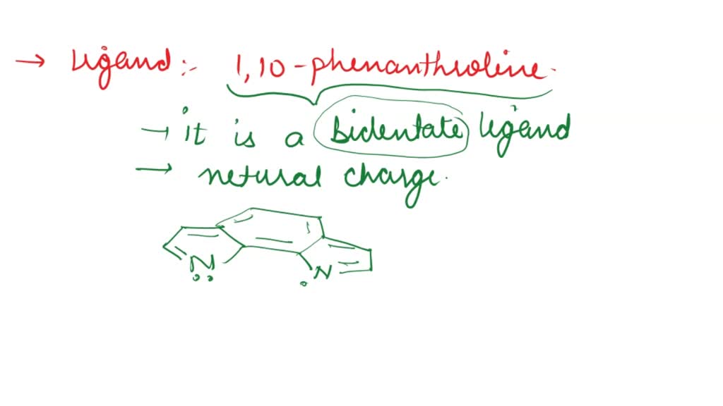 SOLVED: 3. The compound 1,10-phenanthroline is ligand that forms ...