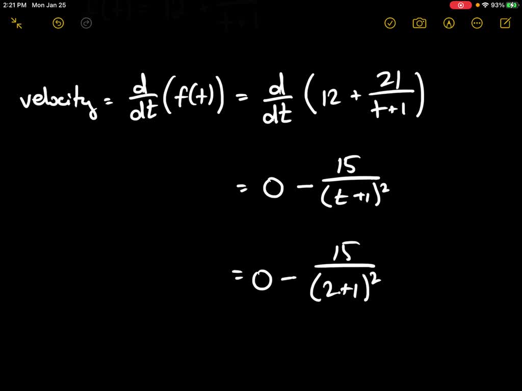 SOLVED: particle moves along straight line with equation of motion Tt ...