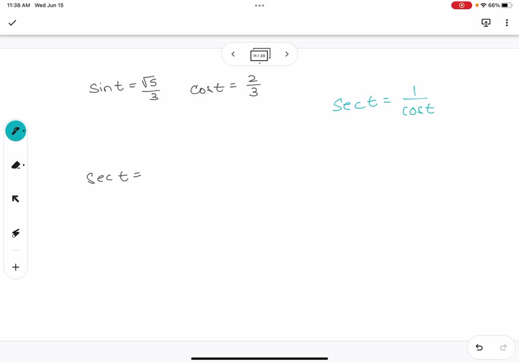 SOLVED: Sin t and cos are given. Use identities to find the indicated ...