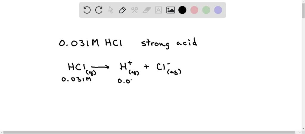SOLVED: What is the pH of 1.0x10^-4 M solution of hydrochloric acid ...