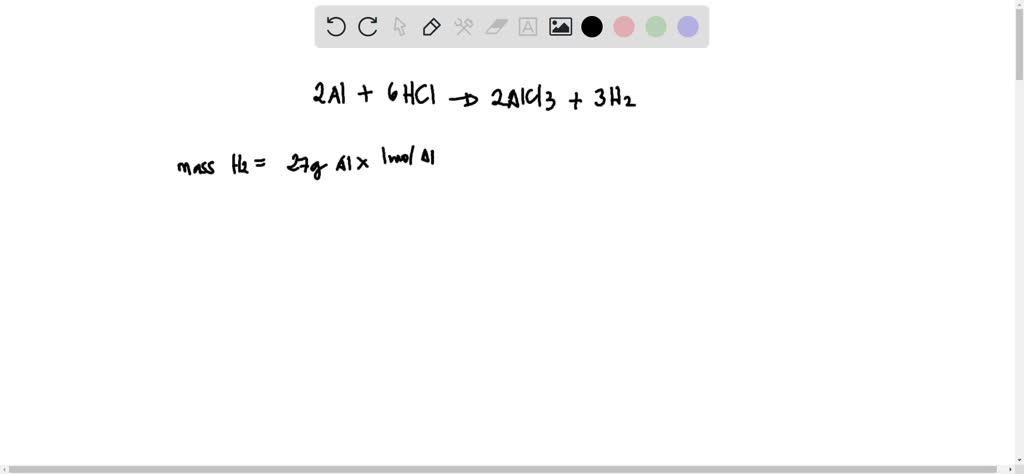 SOLVED: Predict the mass of hydrogen gas produced when 2.73 g of ...