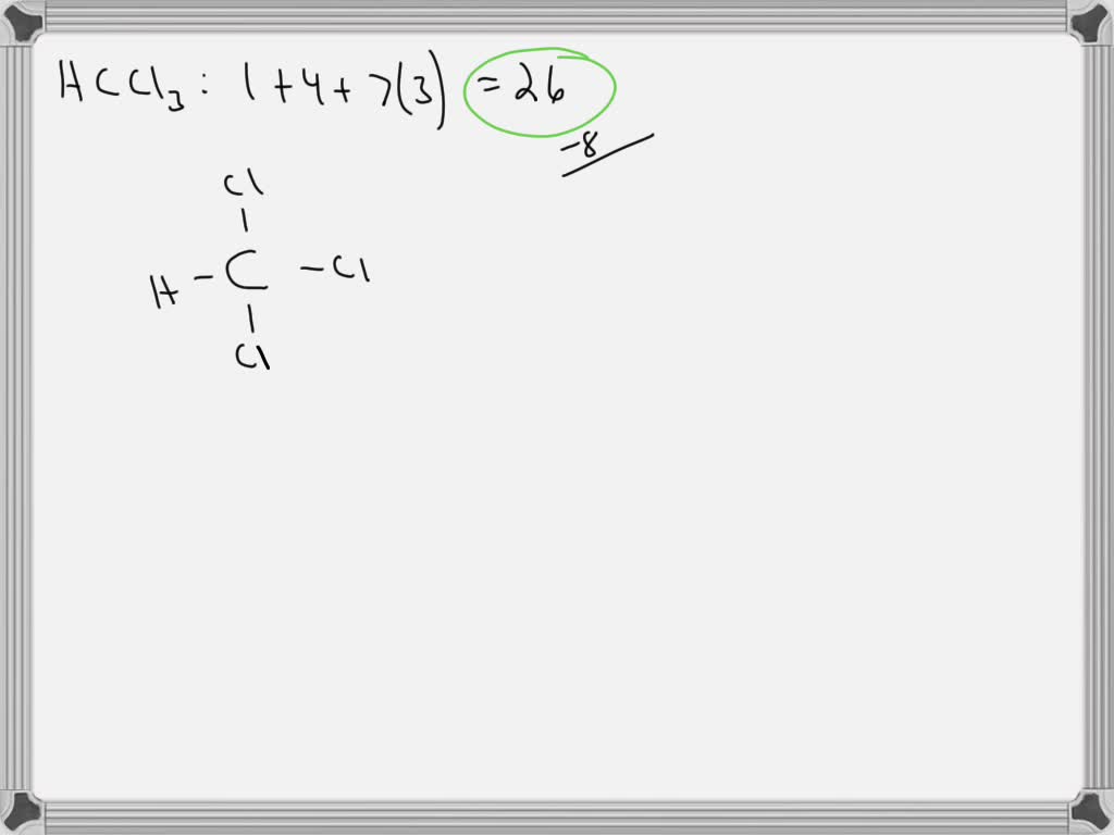 SOLVED: When drawing the Lewis structure of the HCCl; molecule; the ...