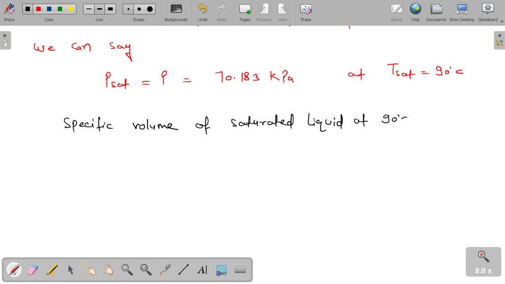 SOLVED: EXAMPLE 3-1 Pressure of Saturated Liquid in a Tank T,Â°C A rigid tank contains 50 kg of ...