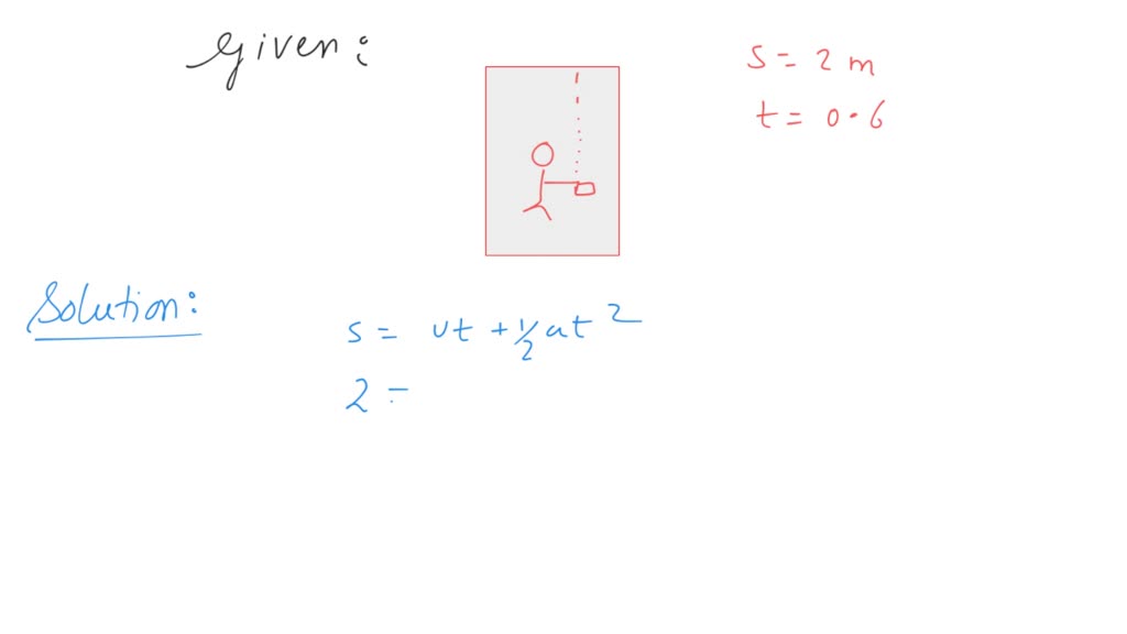 SOLVED: An elevator starts from rest with a constant upward ...