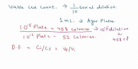 QUESTION 3 Assume you measured the viable cell count of a...