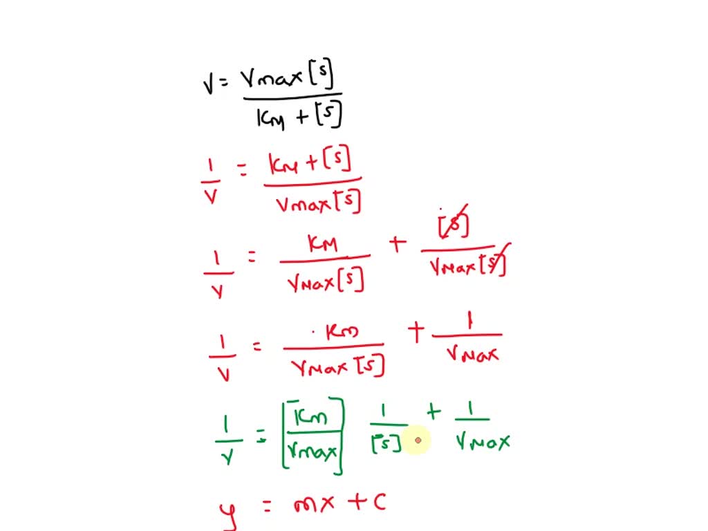 SOLVED: Prac 4 pre-lab: Determining Km and Vmax Match the question below with the appropriate ...