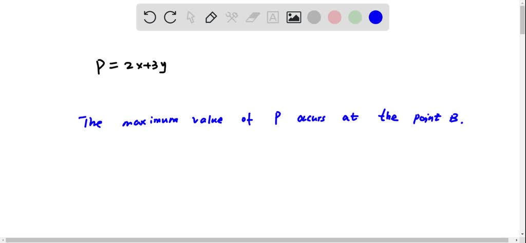 Solved Question 5 Maximize The Objective Function P 2x 3y For The