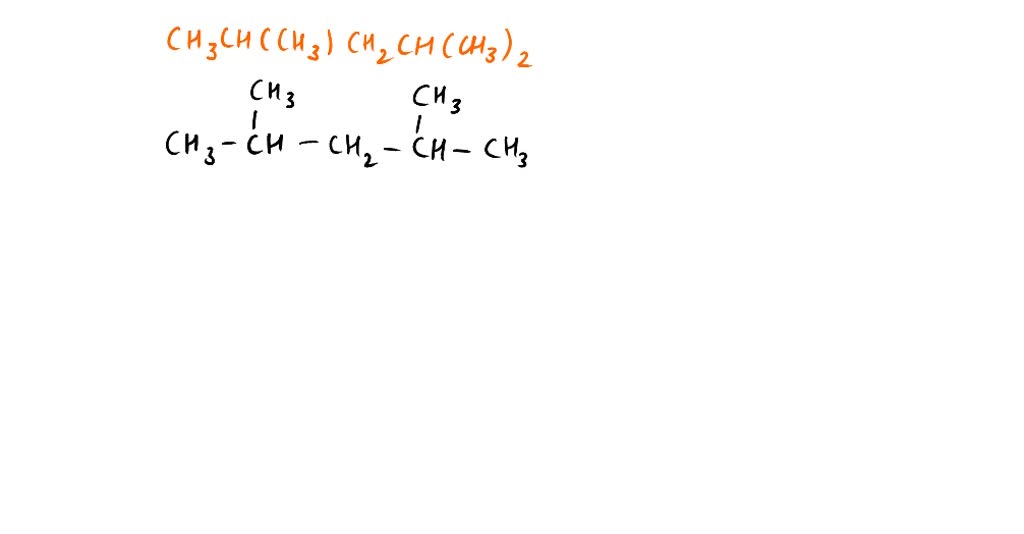 SOLVED: Texts: Name the following alkanes. a H2C CH4 CH3CH2CH2CH3 b H3C ...