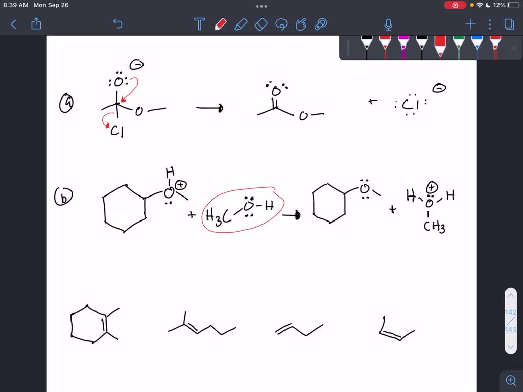 SOLVED: Using curved arrow notation, draw a mechanism for the formation of the given alkene ...