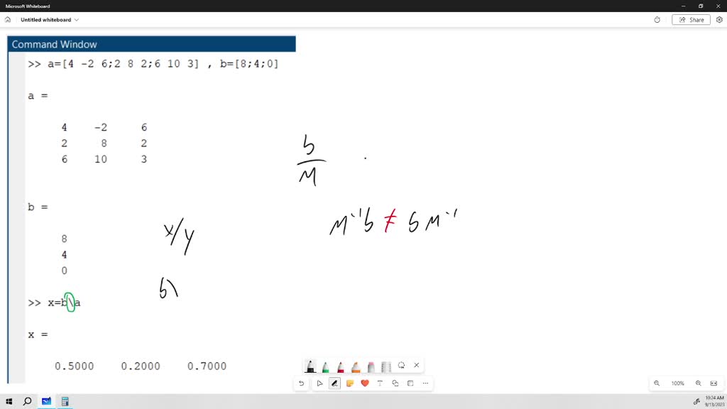 Solved Matlab According To The Answer Sheet The Answer Is C Why Is That And Why Wouldnt It