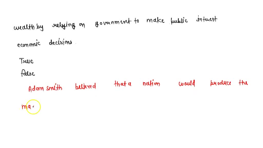 SOLVED: The positive outcomes of Adam Smith's invisible-hand theory can ...