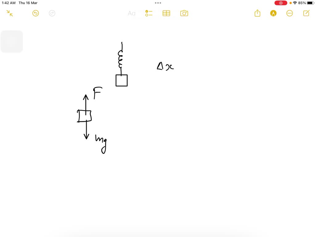 SOLVED: A vertical spring has a spring constant of 11.2 N/m. How much ...
