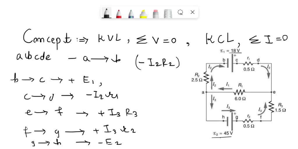 SOLVED: Apply the loop rule to loop aefgha in the figure below. (Use ... SOLVED: Apply the loop rule to loop aefgha in the figure below. (Use ...