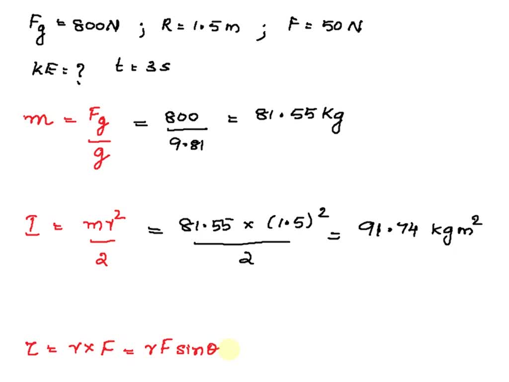SOLVED: '48. A horizontal 800-N merry-go-round is a solid disk of ... SOLVED: '48. A horizontal 800-N merry-go-round is a solid disk of ...