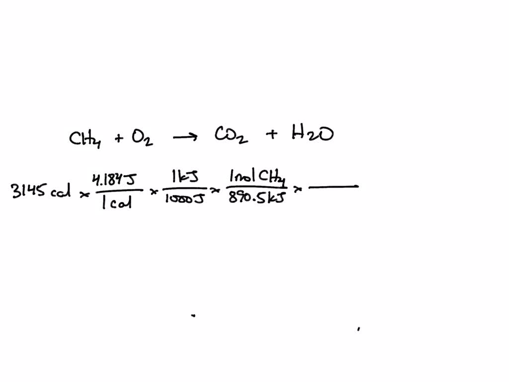 SOLVED: If methane is burned, the reaction is CH4 + 2O2 ® CO2 + 2H2O ...
