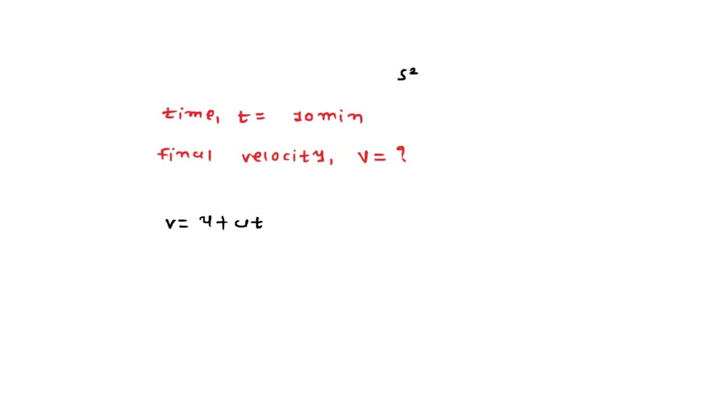 SOLVED: A bike starting from initial velocity 5ms-1 and acceleration of ...