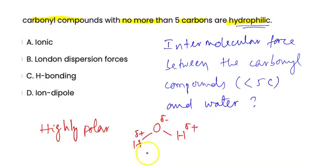 SOLVED: Identify the intermolecular force of attraction responsible for ...