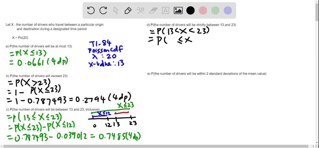 SOLVED: Suppose that the number of drivers who travel between a ...