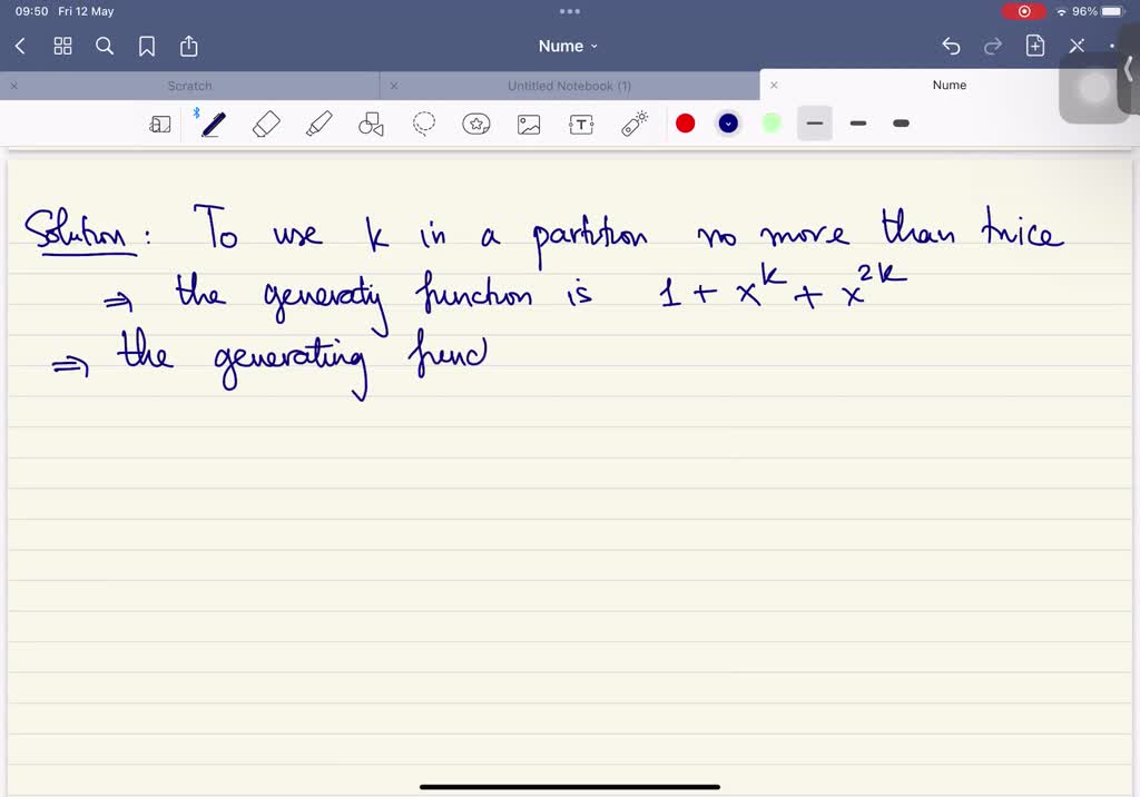 Solved Discrete Math Find A Polynomial Generating Function For The Number Of Partitions Of The