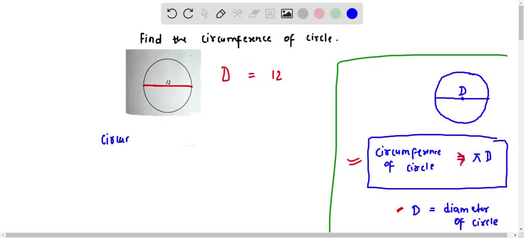 SOLVED: Find the circumference of the circle pictured above: Round your answer to the nearest tenth