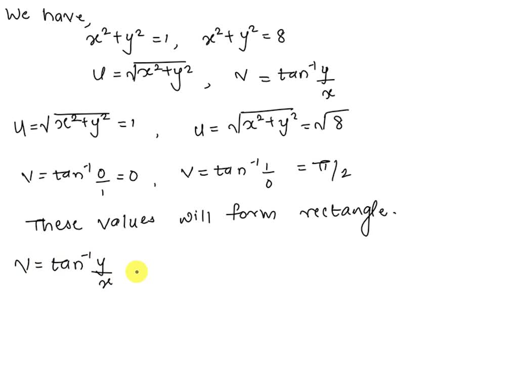 SOLVED: A region R in the xy-plane is given. Find equations for a ...