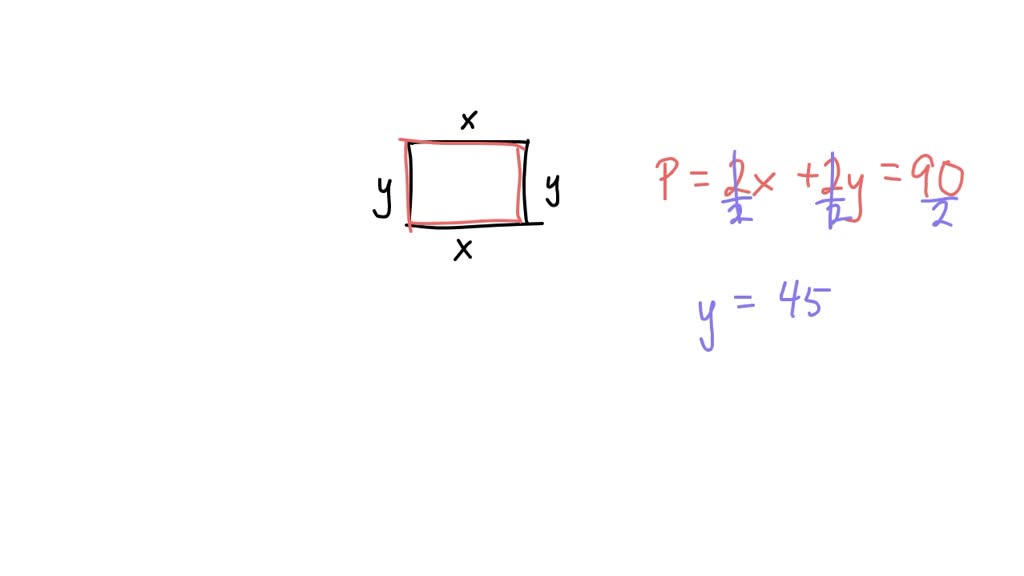 A rectangle has area 9 m2. (a) Express the perimeter of the rectangle ...