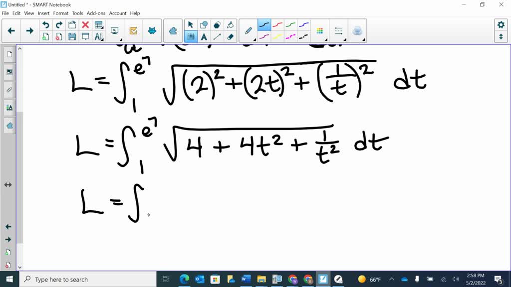 Solved Curve Is Parameterized By Rt 12 For T € Find The Length Of The Curve