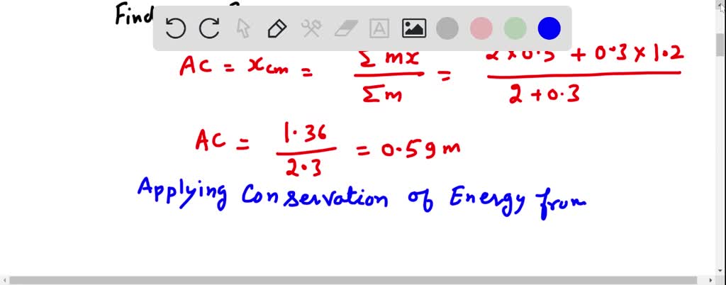 SOLVED: 68. A pendulum consists of a rod of mass 2 kg and length 1 m ...