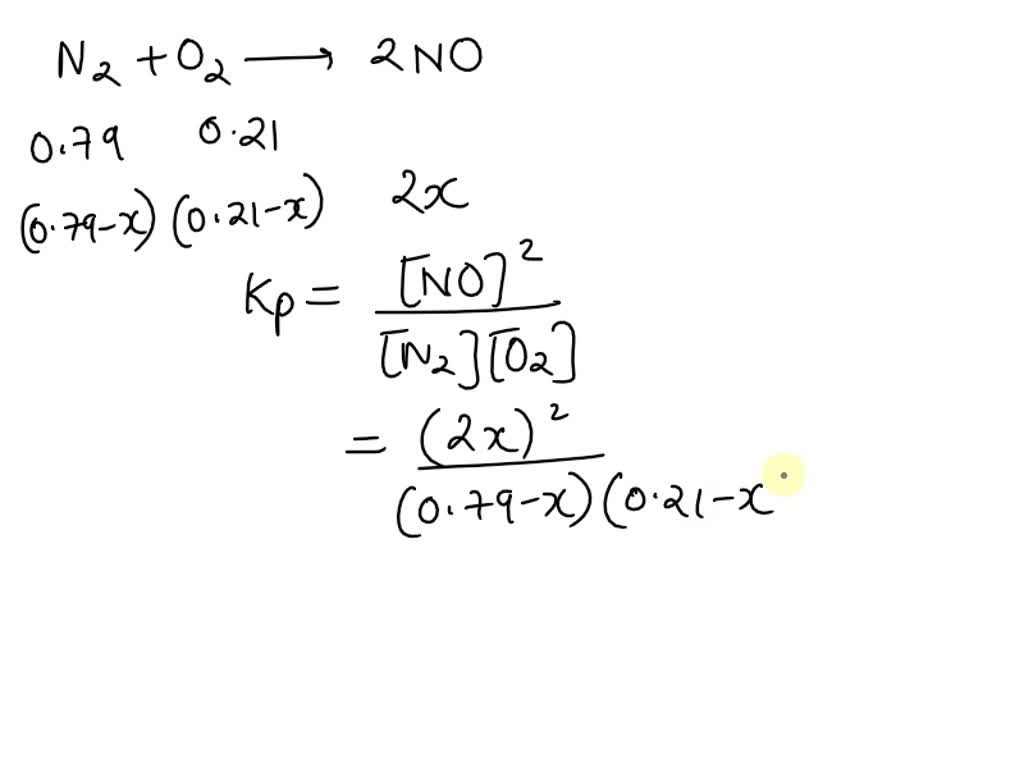 SOLVED: In a study of the formation of NOx air pollution, a chamber ...
