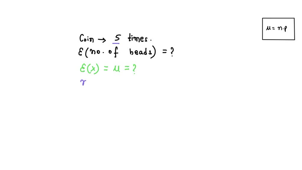 What is the expected number of heads that come up when a fair coin is ...