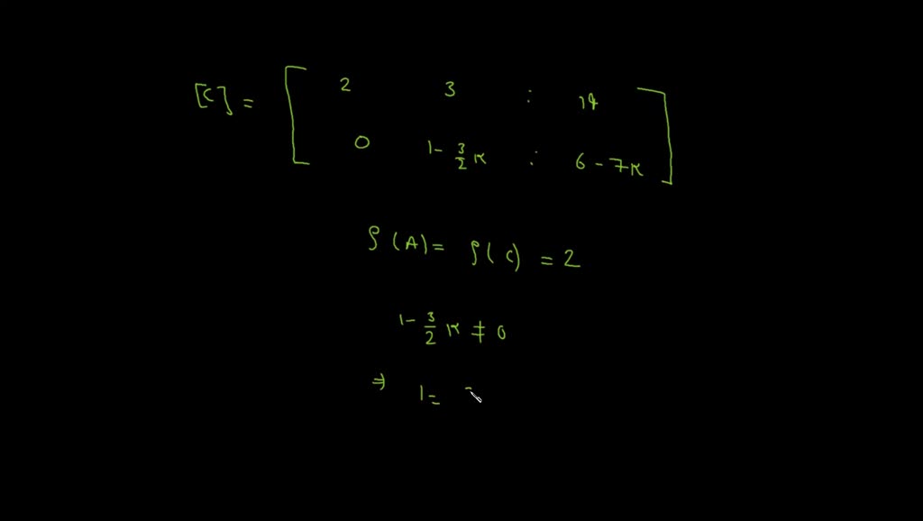 SOLVED: A system of two linear equations in two unknowns is given as: 2 ...
