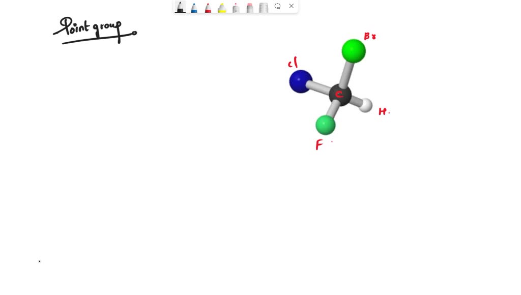 Determine the point group of the molecule shown. Be sure to rotate the ...