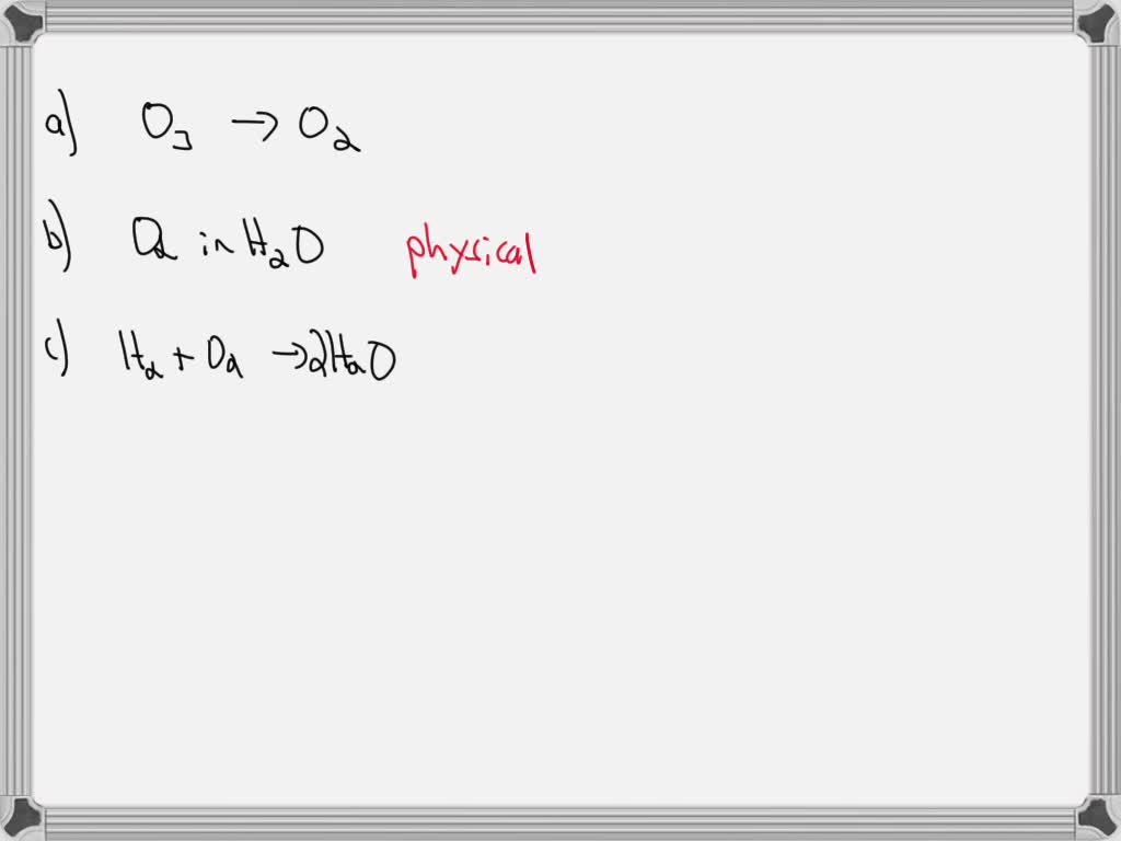 SOLVED: Identify which of the following are physical changes. Check all ...