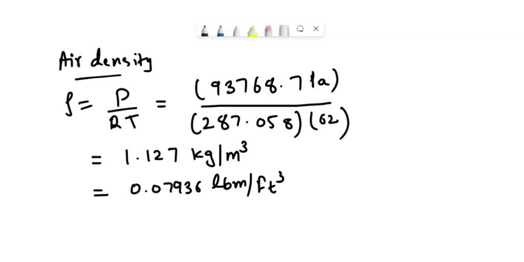 SOLVED: A 37 mph wind at 13.6 psia and a temperature of 62 Â°F enters a ...