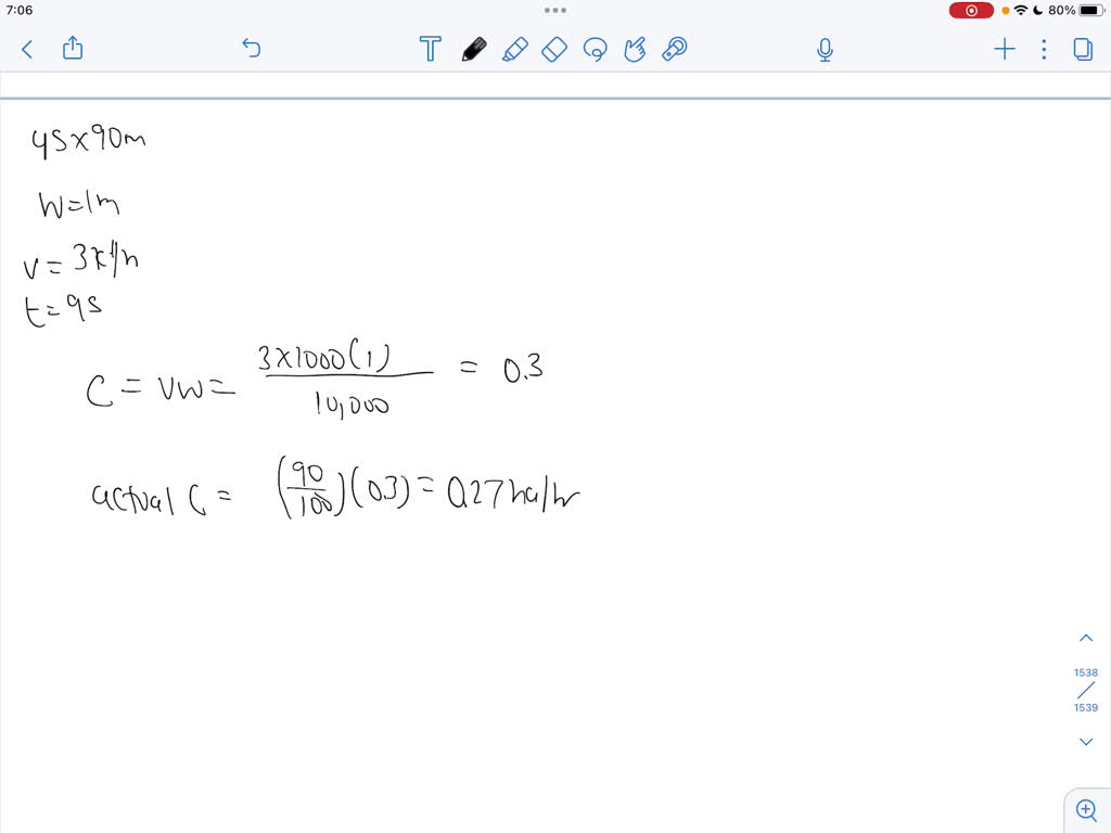 SOLVED: A field measuring 45 m X 90 m is to be prepared using a 1-m upland power tiller at a ...