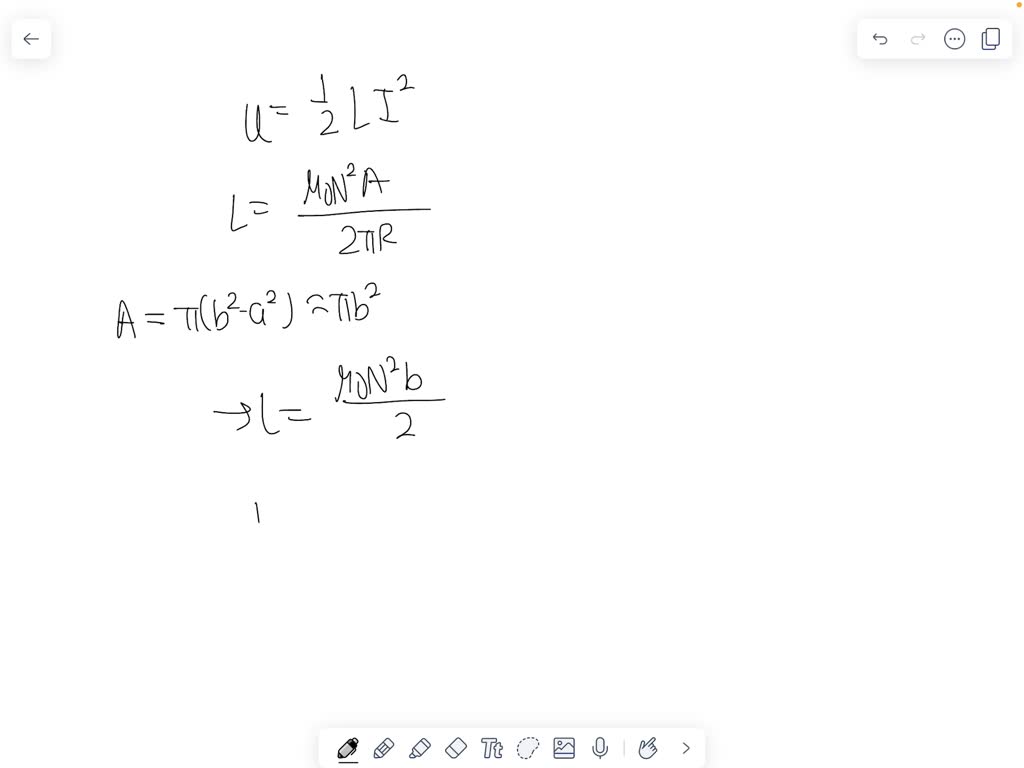 SOLVED: 18-8 A closely wound toroidal coil of N turns has the central radius of the torus equal ...
