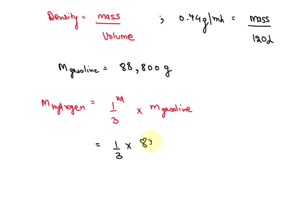 SOLVED: Assuming the combustion of hydrogen gas provides three times as much energy per gram as ...